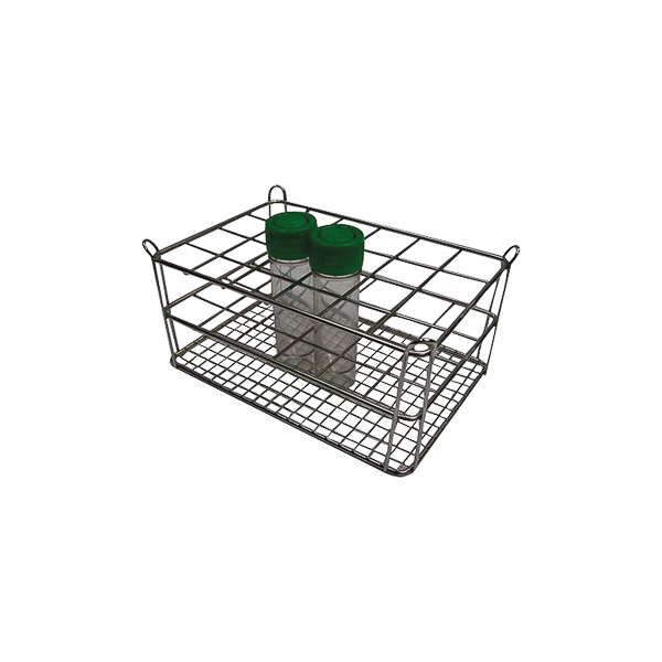 Stainless steel vial rack - Blanc-Labo SA