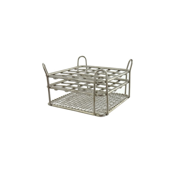 Microtube rack, stainless steel - Blanc-Labo SA