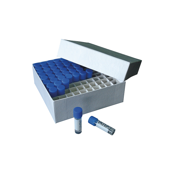 Cryoboîte congelable en carton pour cryotube jusqu'à 2 ml - Blanc-Labo SA