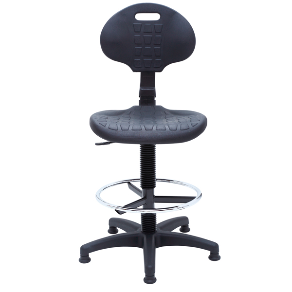 High laboratory chair with footrest - Blanc-Labo SA