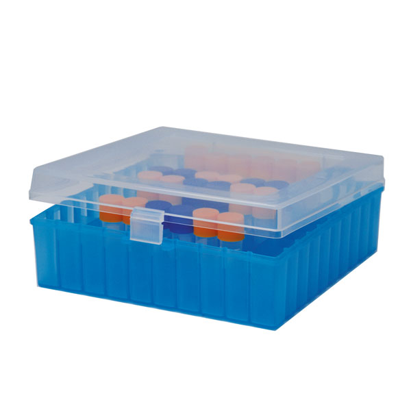 PP freezer box for cryotubes with snap-on lid - Blanc-Labo SA